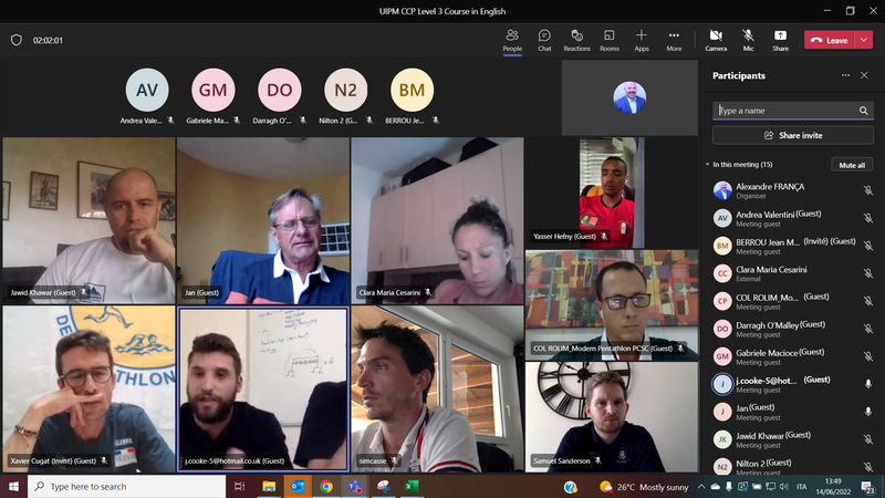 UIPM Coaches Certification Programme: First Level 3 course held online ...